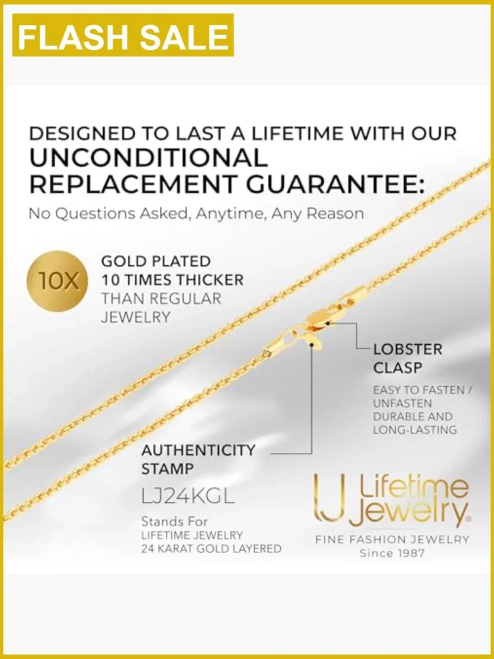Other | Gold Rope Chain Necklace Diamond Cut 18 Inch Lobster Clasp ...